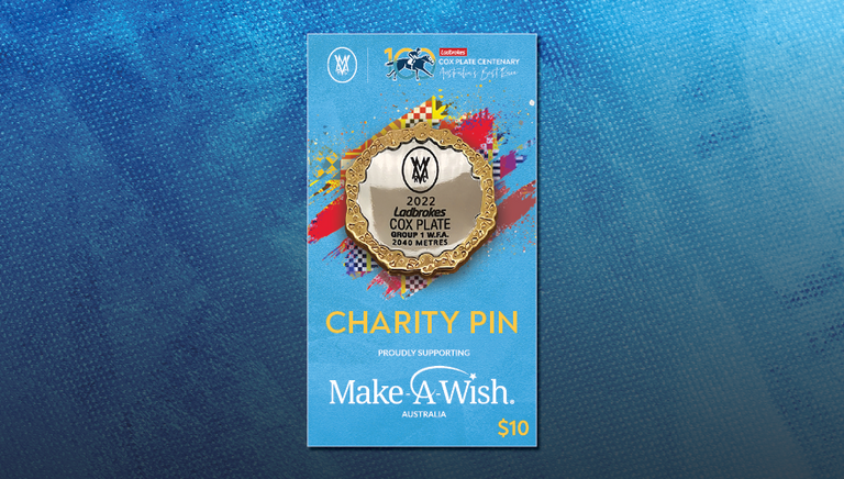 Cox Plate Charity Pin Partner 2022/2023 - Make-A-Wish Australia